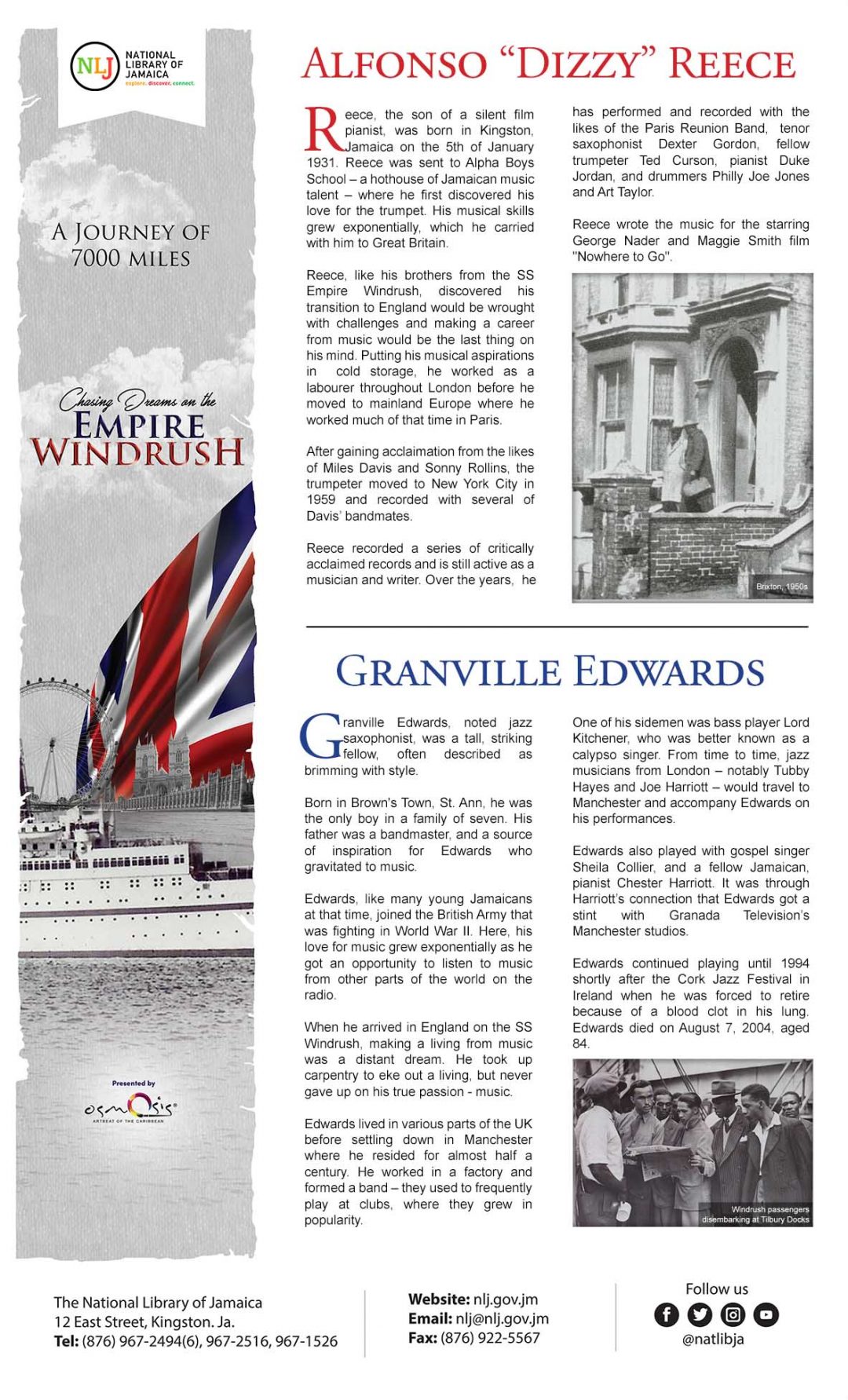 Windrush Second Board | The National Library of Jamaica